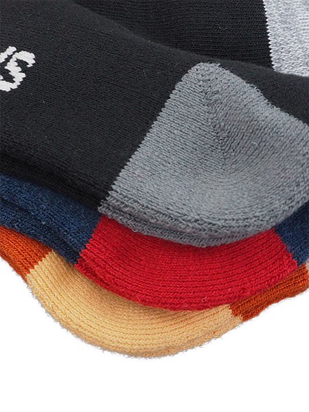 GUNZE(グンゼ)EDWIN JERSEYS 婦人ショートソックス 3足組 配色切替 ネットでインナー